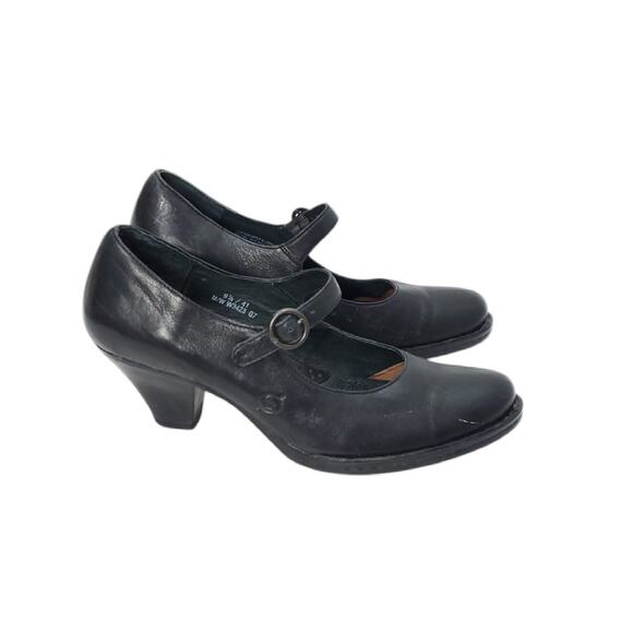 Born | Shoes | Born Leather Mary Jane Maree Heeled Y2k Comfortable ...